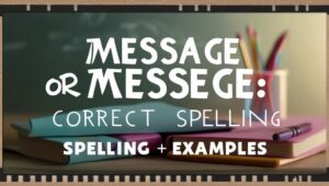 Message or Messege: Correct Spelling + Examples - English Summa